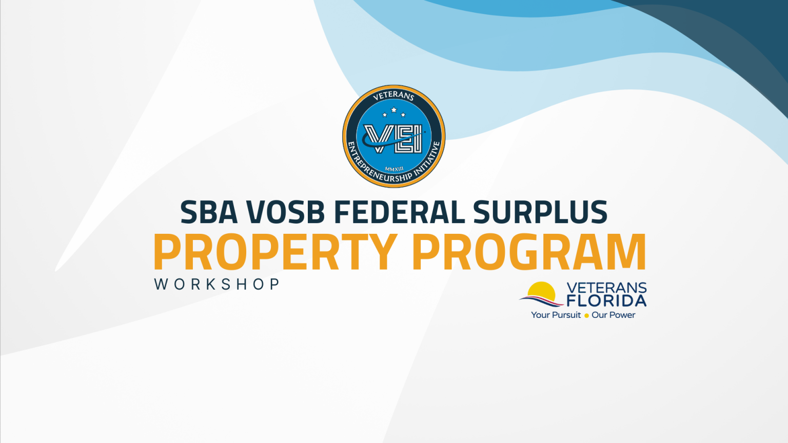 SBA VOSB Federal Surplus Property Program – Veterans Entrepreneurship Initiative
